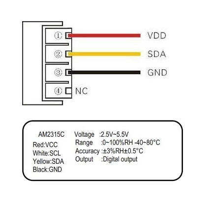 Cảm Biến Nhiệt Độ, Độ Ẩm Công Suất Cao AM2305B AM2305 AOSONG